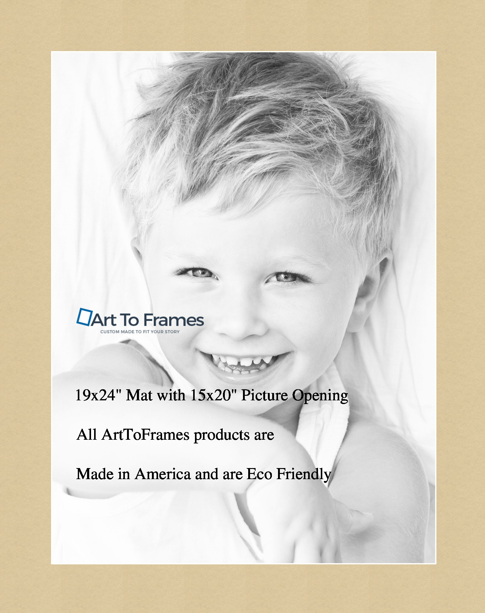 ArtToFrames Custom Green Whisper Picture Photo Frame Mat Matting Board ...