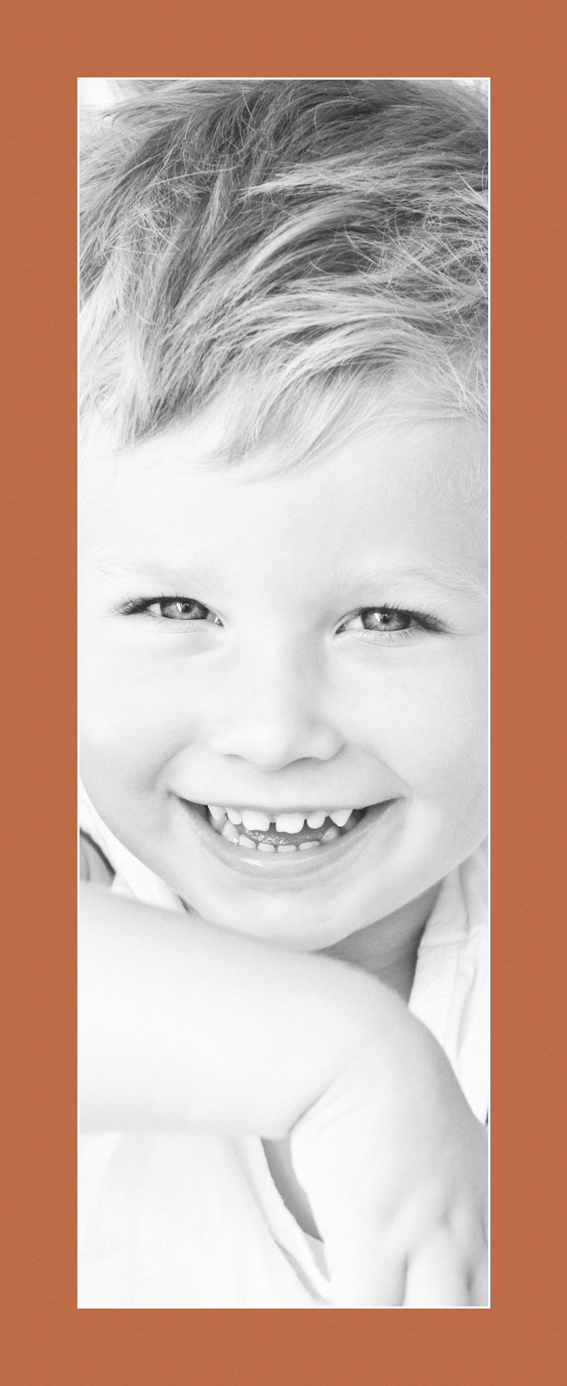 ArtToFrames Custom Red Orange Picture Photo Frame Mat Matting Board SM ...