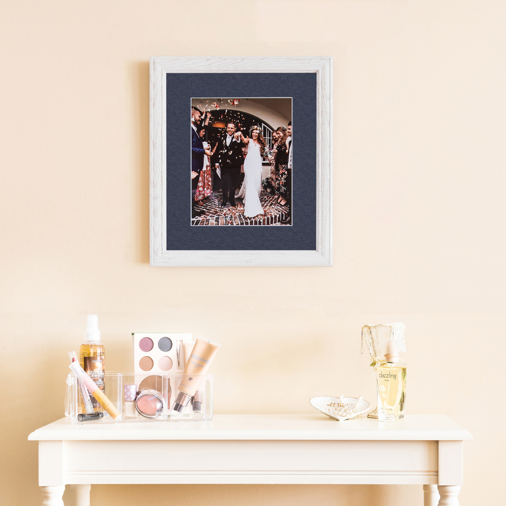ArtToFrames Matted 22x26 White Picture Frame with 2" Mat, 18x22 Opening ...